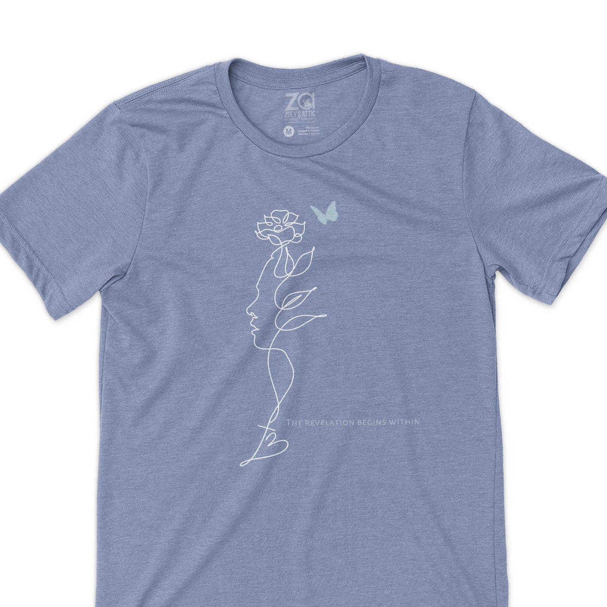 Heather Indigo Touch the Sky tee – The Mash Pit