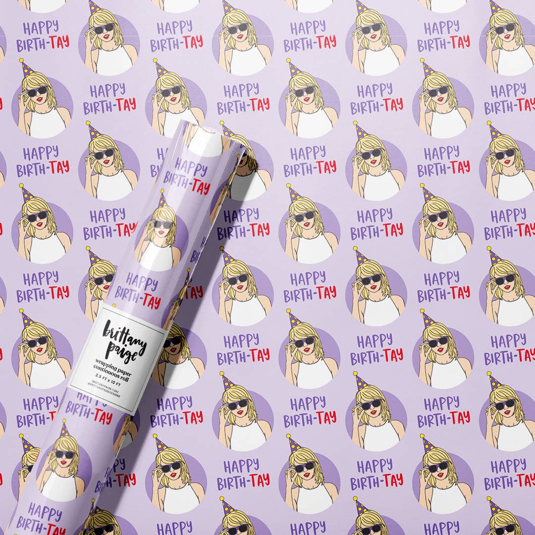 Taylor Swift inspired Happy Birth-Tay Wrapping Paper heavyweight matte ...