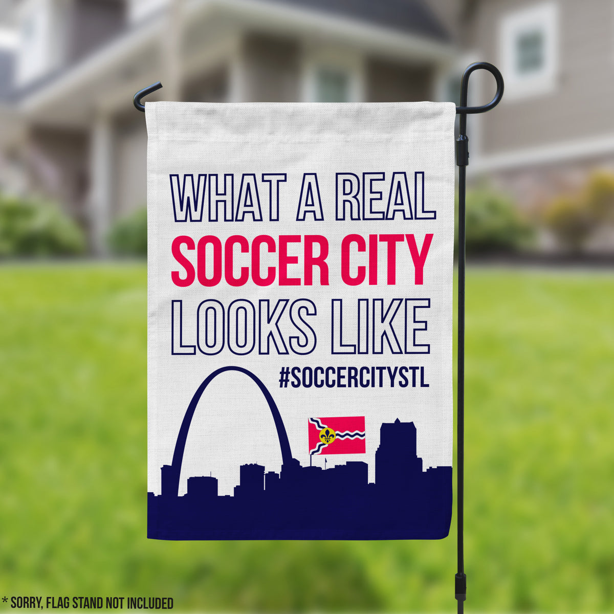 Soccer City Flag St. Louis City Soccer Garden Flag custom flag st. lou ...