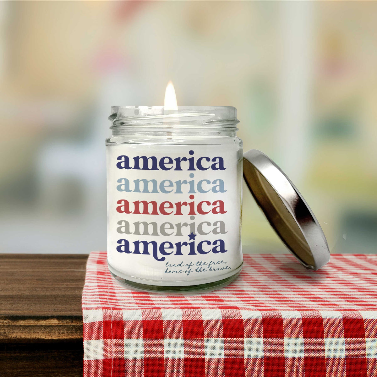 fourth of july america candle cute patriotic candle for fourth of july ...
